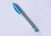 Transparent plastic banner gel ink pen in red or blue with 180mmX68mm size  color-full banner printing for promotion