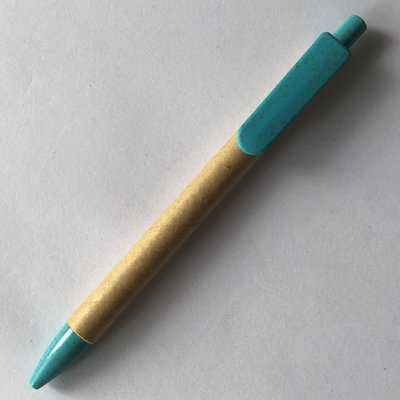 biodegradable pen made by paper and straw with printing LOGO