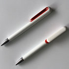 New design white color twist promotion plastic pen with customized printing LOGO
