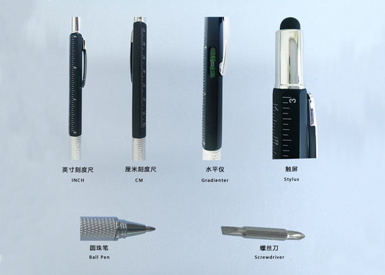 Touch Metal scale Pen with gradient and customized logo or silk printing for promotion