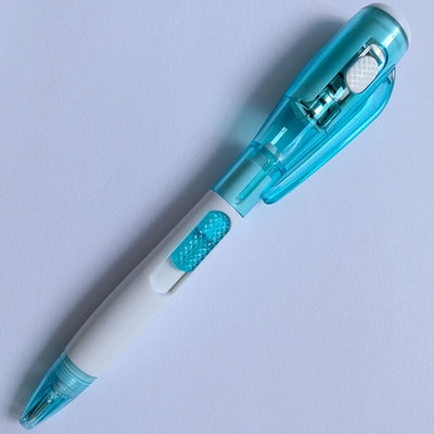 Multi-function LED light plastic ball pen with printing logo for promotion