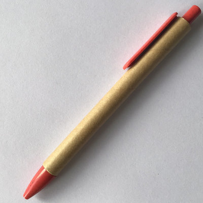 biodegradable pen made by paper and straw with printing LOGO