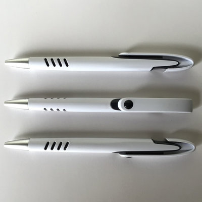 White color plastic silk printing LOGO ballpen